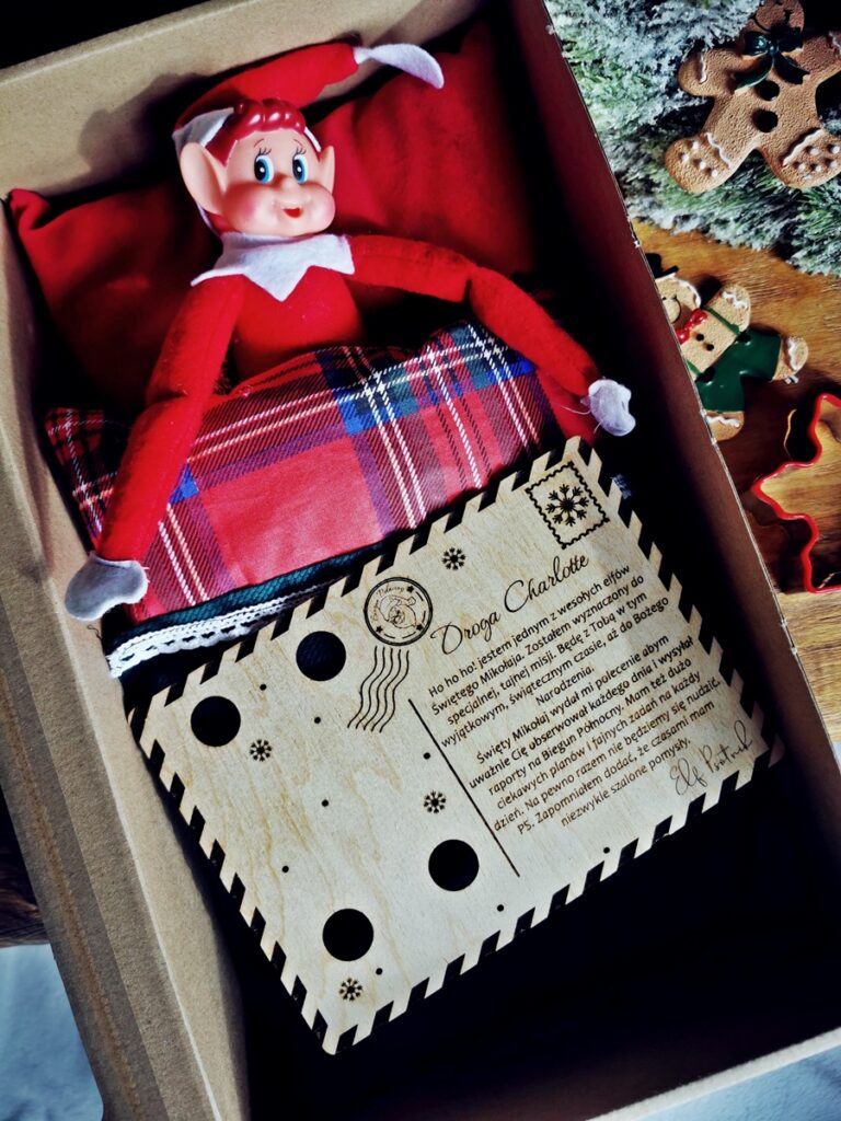 Drewniany list powitalny od Psotnego Elfa - Drewutnia